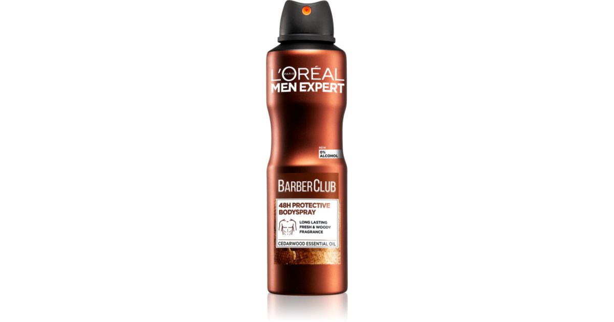 L’Oréal Paris Men Expert Barber Club refreshing deodorant spray for men ...