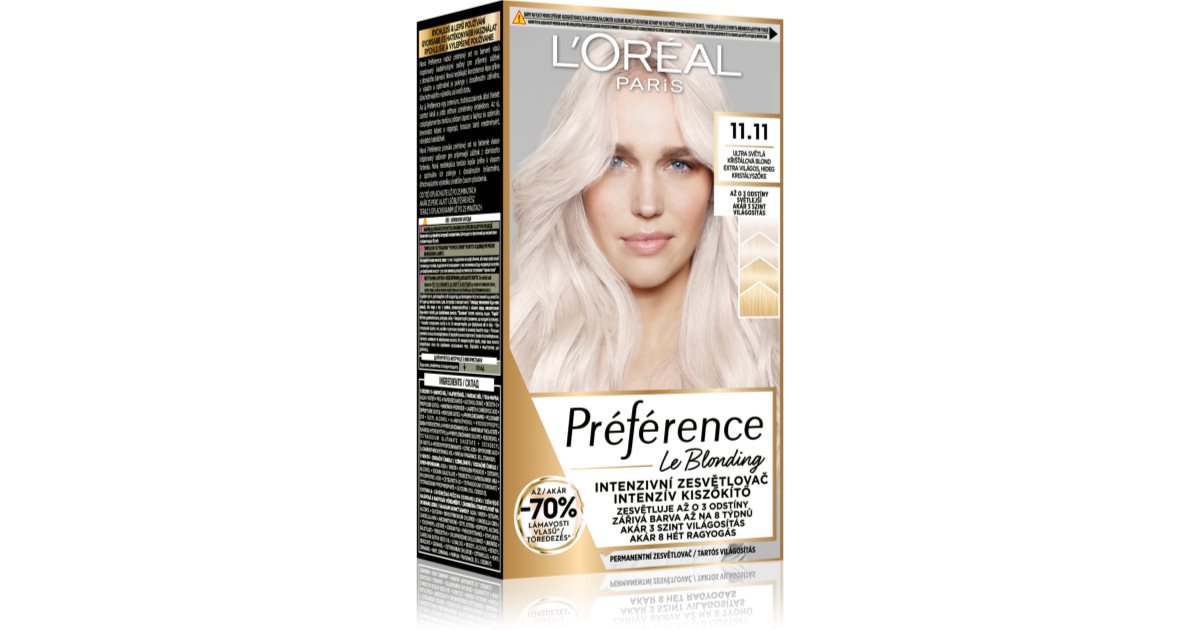 L’Oréal Paris Préférence Le Blonding barva na vlasy pro zesvětlení ...