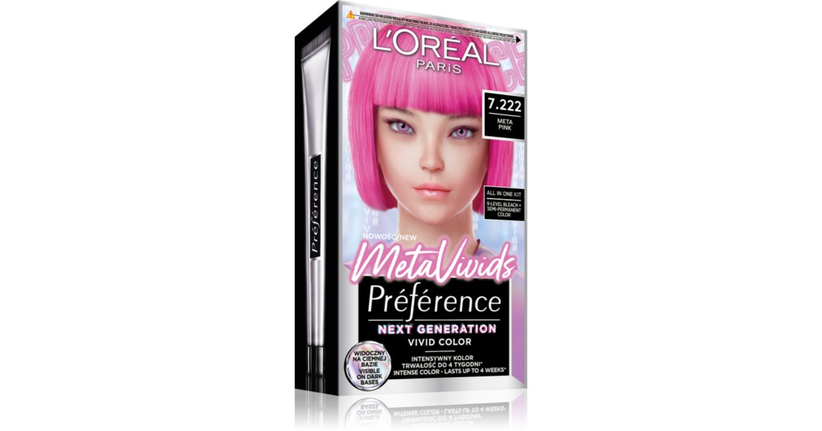 L’Oréal Paris Préférence Meta Vivids semi-permanent hair dye | notino.co.uk