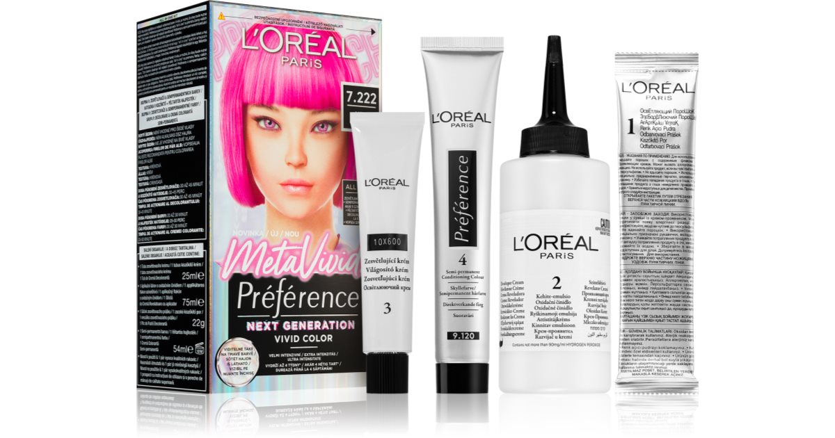 L’Oréal Paris Préférence Meta Vivids semi-permanent hair dye | notino.co.uk