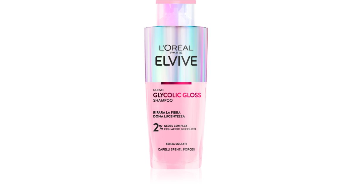 L’Oréal Paris Elseve Glycolic Gloss champô revitalizante para cabelos ...