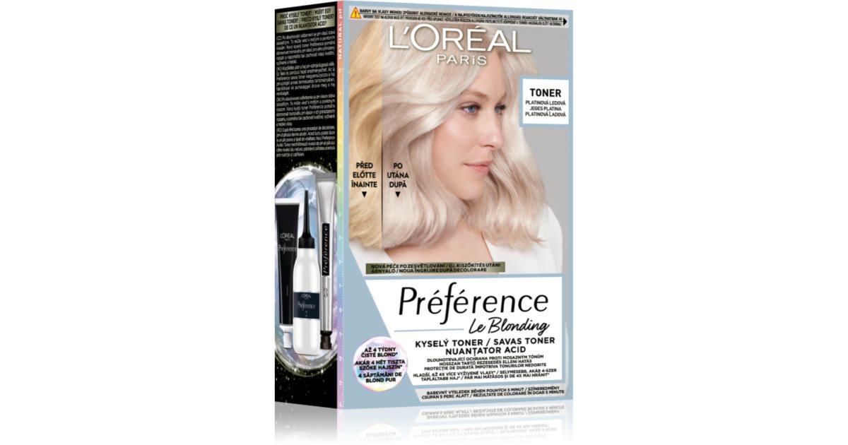 L’Oréal Paris Préférence Le Blonding Toner | Livrare rapida! | Notino.ro