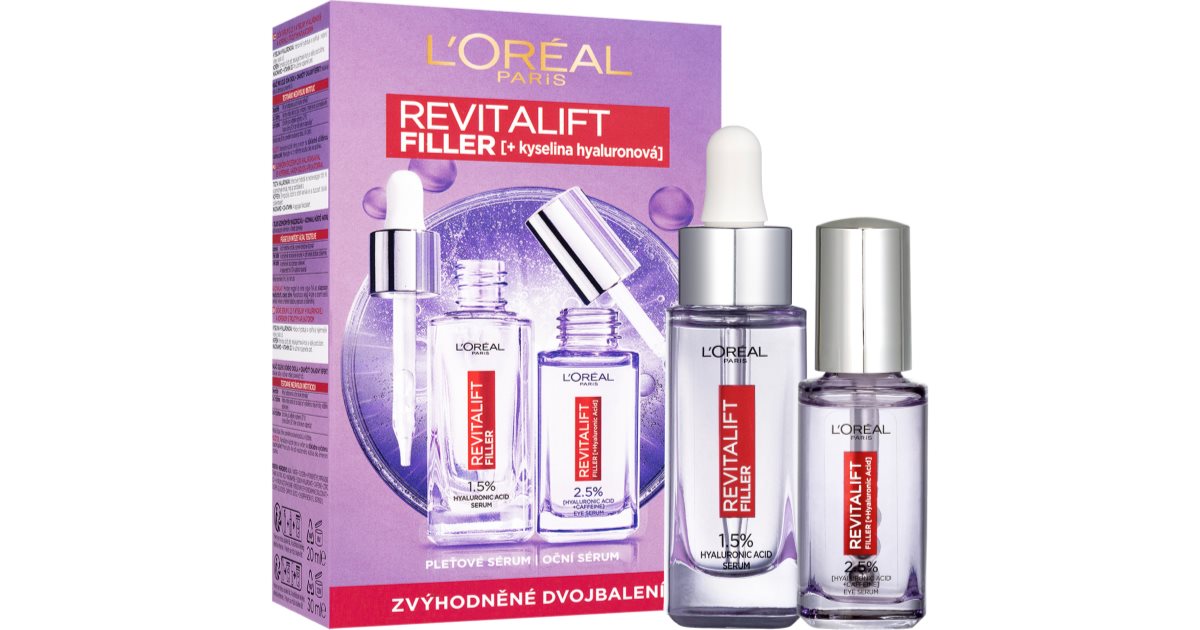 L’Oréal Paris Revitalift Filler skin care set (for the face and eye ...