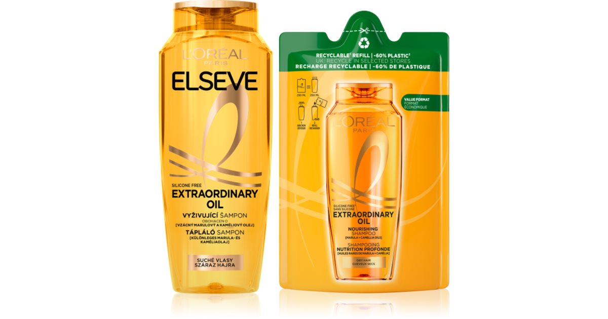 L’Oréal Paris Elseve Extraordinary Oil vyživující šampon pro suché ...