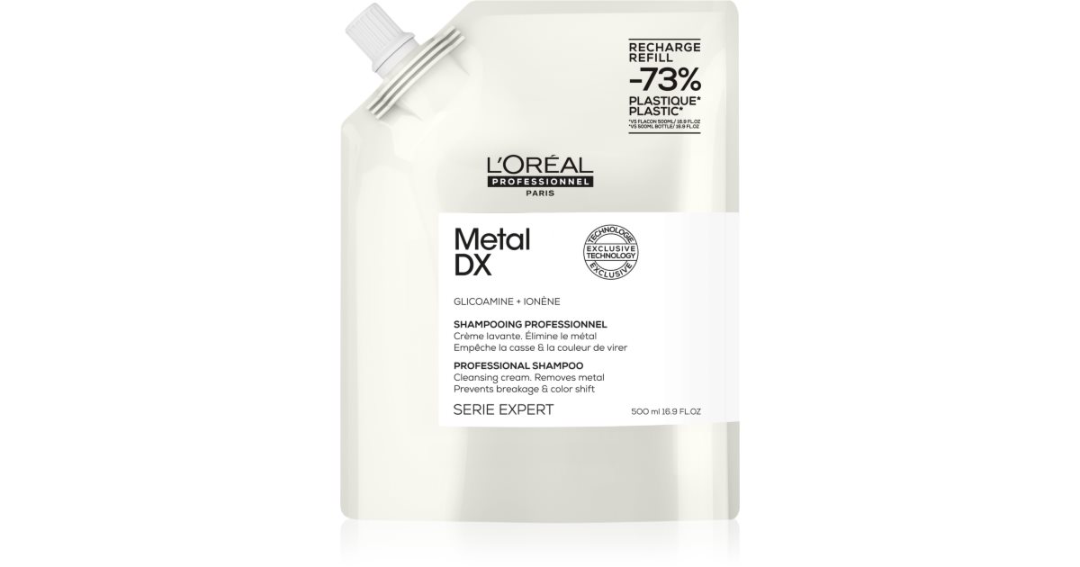 L’Oréal Professionnel Serie Expert Metal DX purifying shampoo after ...