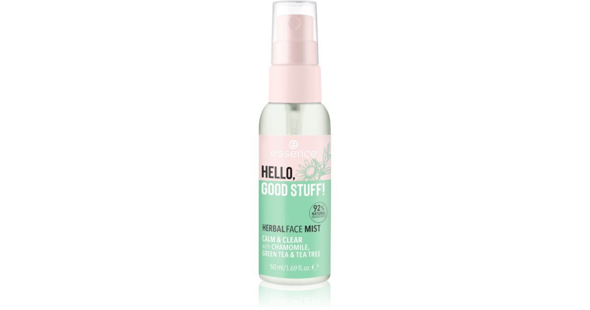 essence Hello, Good Stuff! Calm & Clear face mist with soothing effect ...