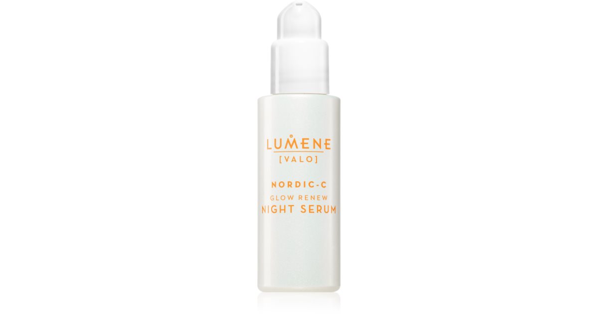 Lumene VALO Nordic-C night serum to brighten and smooth the skin Review ...