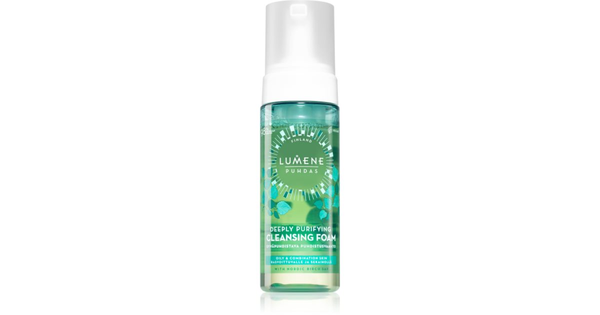 Lumene Deeply Purifying [PUHDAS] Cleansing Makeup Removing Foam for ...