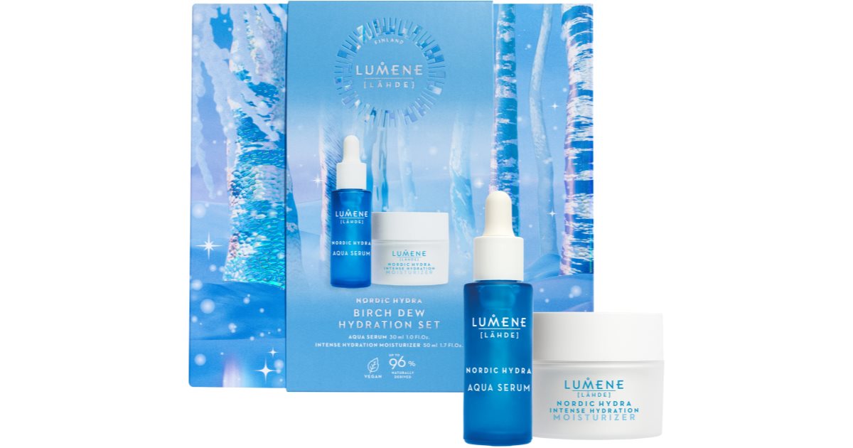 Lumene Nordic Hydra [LÄHDE] coffret para hidratação intensiva Birch Dew ...