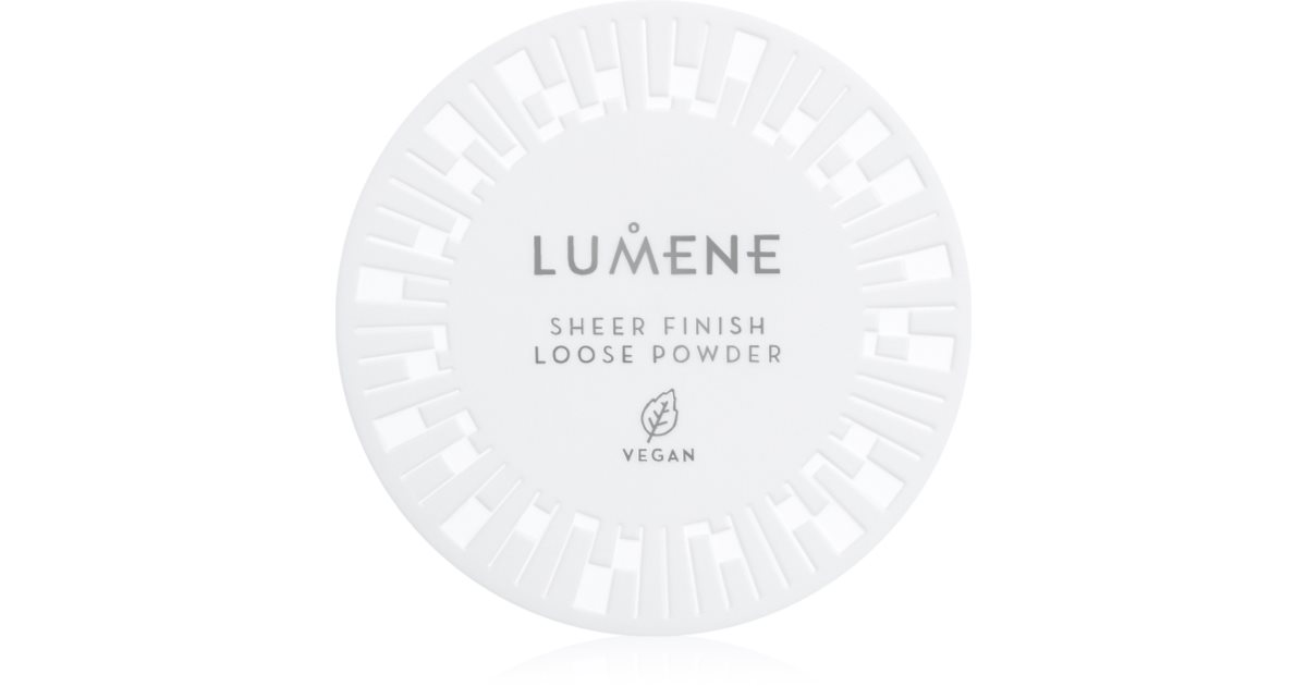 Lumene Nordic Makeup Sheer Finish mattifying transparent powder ...