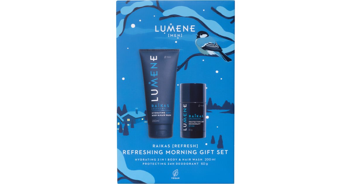 Lumene Men Raikas [Refresh] lahjasetti miehille | notino.fi