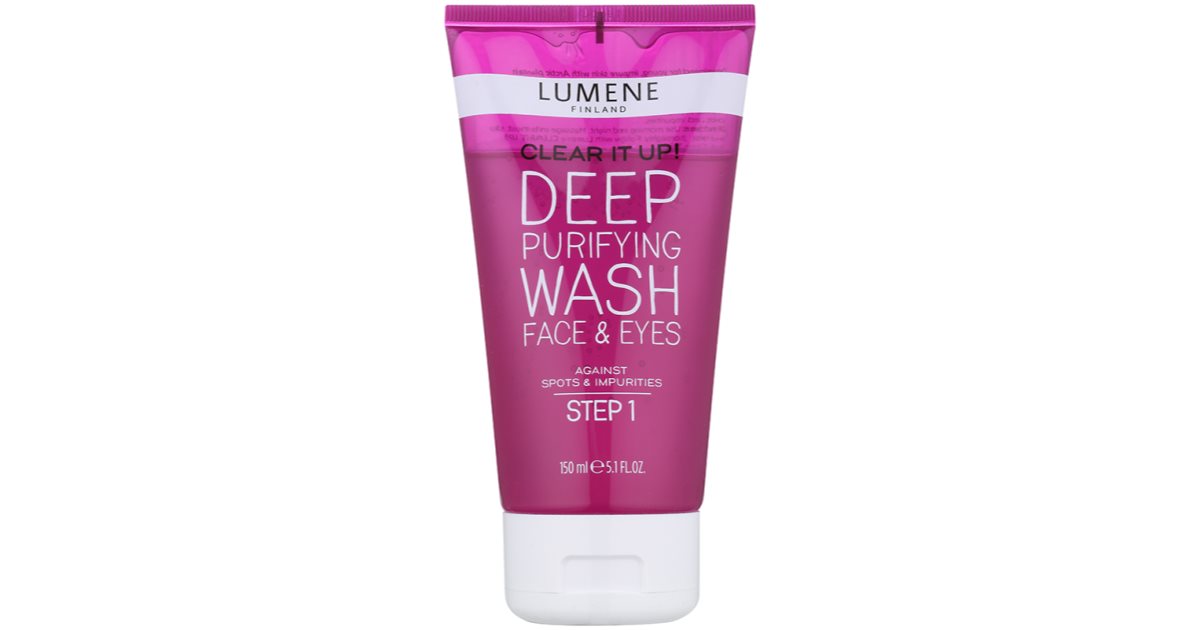 Lumene Clear It Up! tiefenreinigendes Gel für Gesicht und Augen | notino.at
