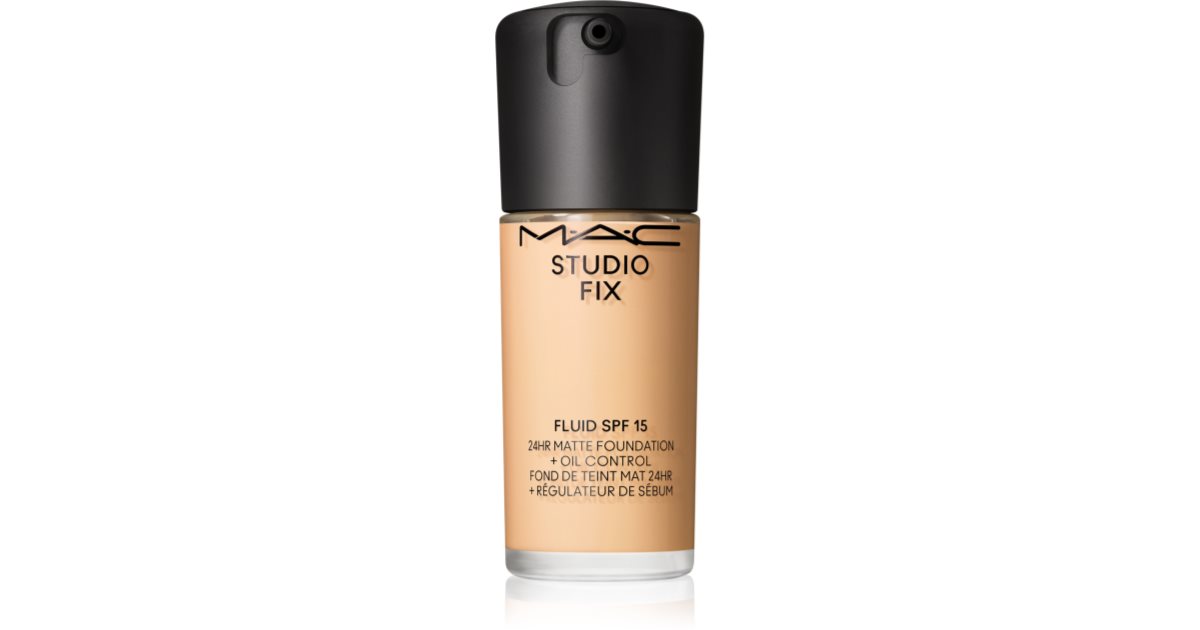 MAC Cosmetics Studio Fix Fluid SPF 15 24HR Matte Foundation + Oil ...