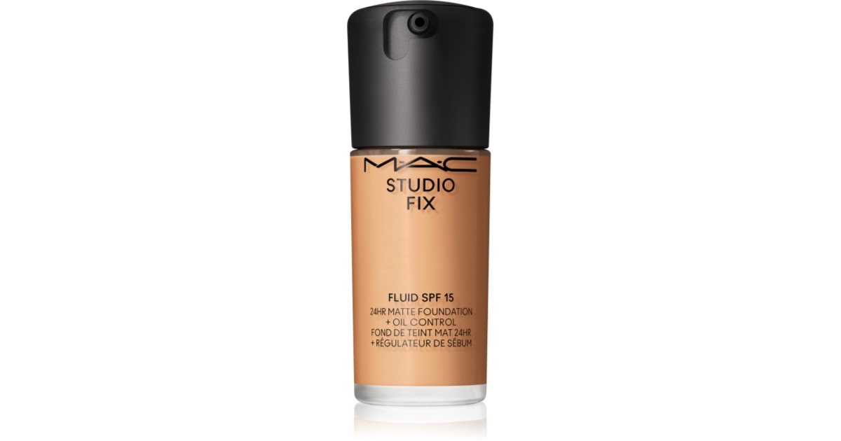 MAC Cosmetics Studio Fix Fluid SPF 15 24HR Matte Foundation + Oil ...