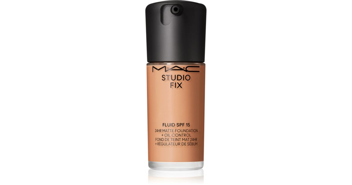 MAC Cosmetics Studio Fix Fluid SPF 15 24HR Matte Foundation + Oil ...