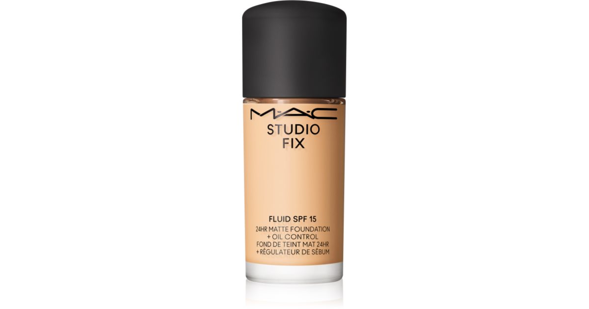 MAC Cosmetics Studio Fix Fluid SPF 15 24HR Matte Foundation + Oil ...
