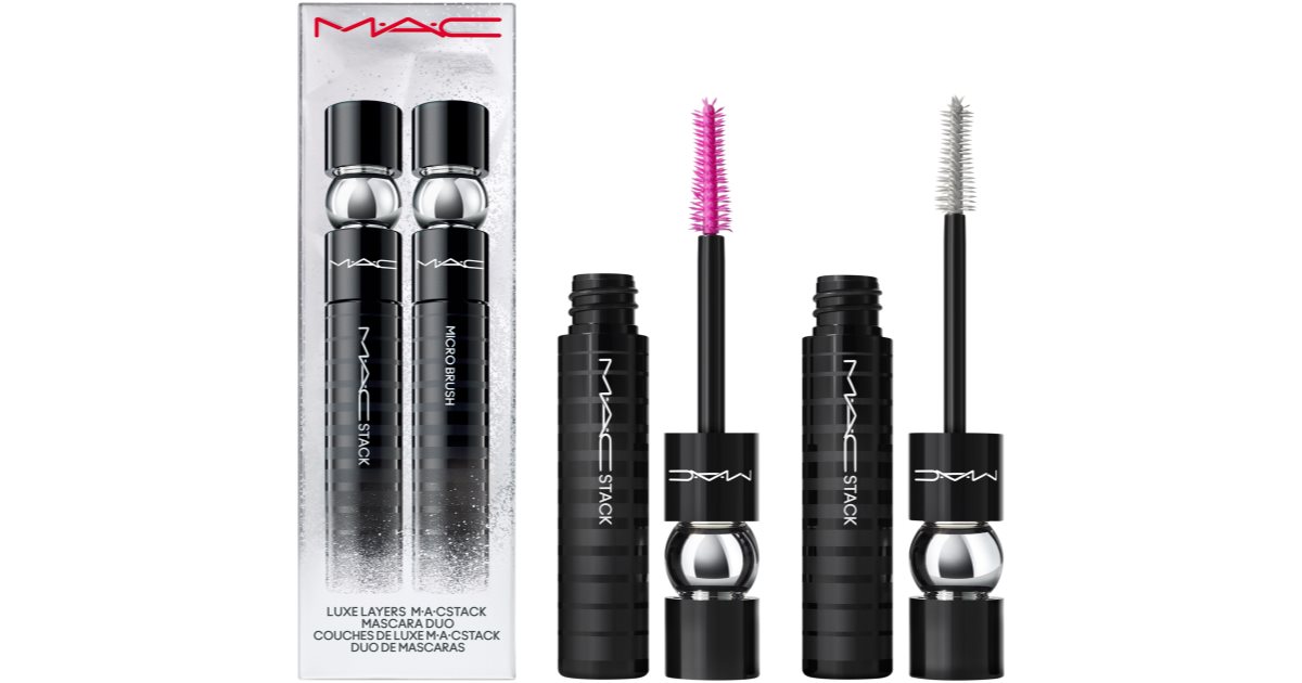 MAC Cosmetics Luxe Layers Mac Stack Mascara Duo Set coffret cadeau yeux ...