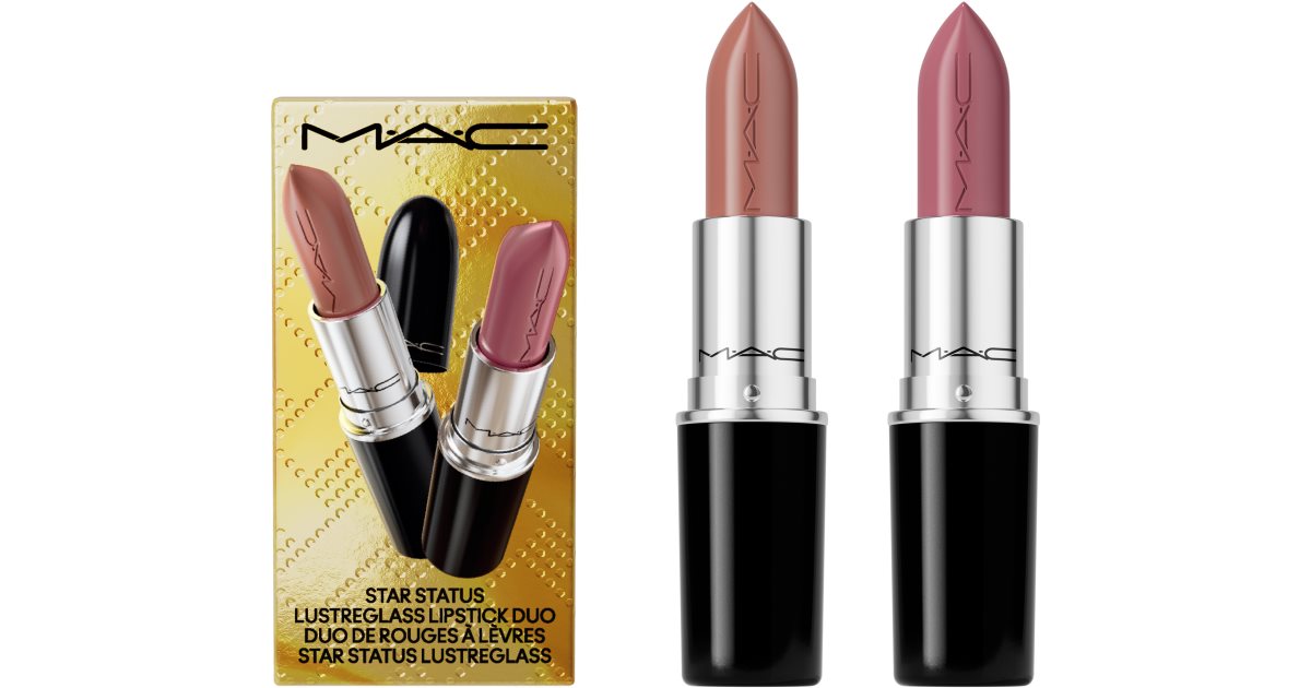 MAC Cosmetics Holiday Star Status Lustreglass Lipstick Duo confezione ...