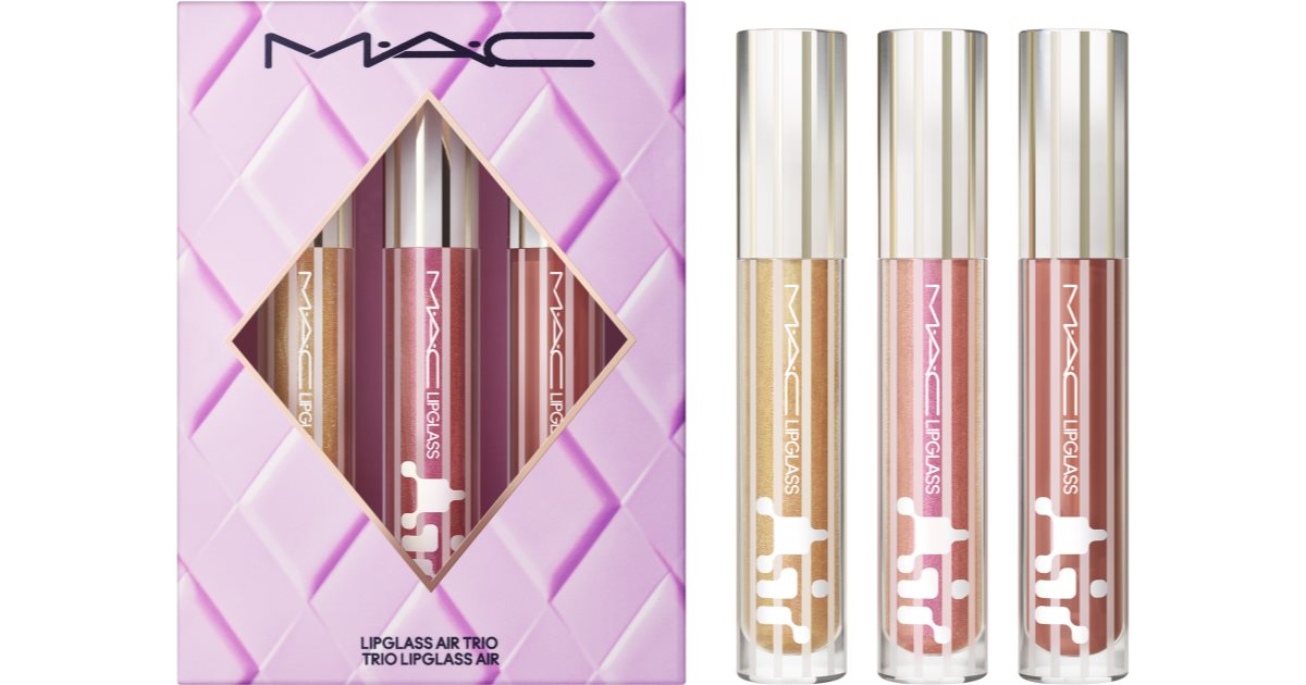 MAC Cosmetics Holiday Gloss Enthusiast Lipglass Air Trio dárková sada ...
