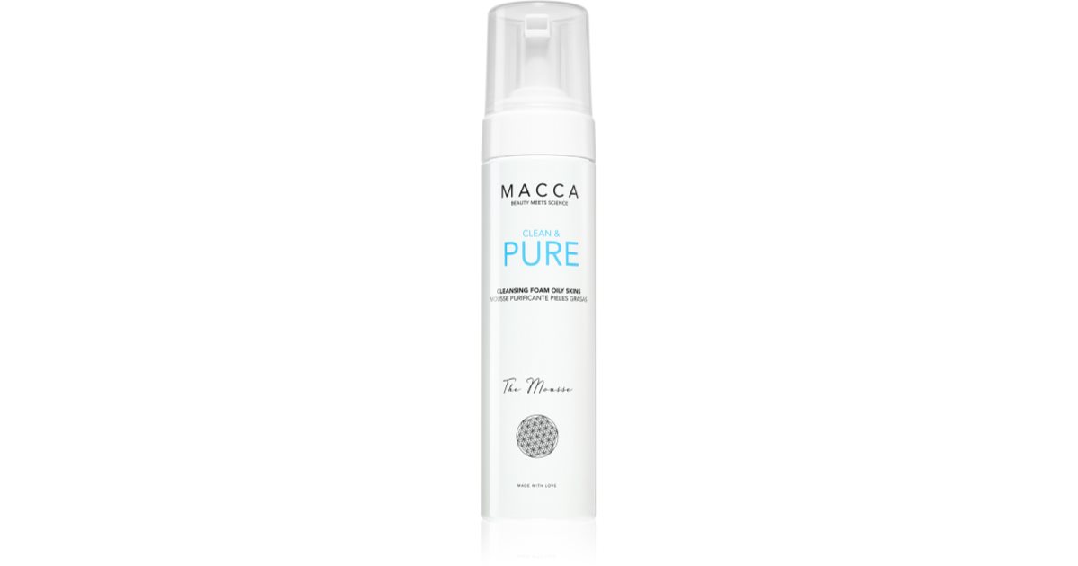 Macca Clean & Pure нежна почистваща пяна за мазна кожа | notino.bg