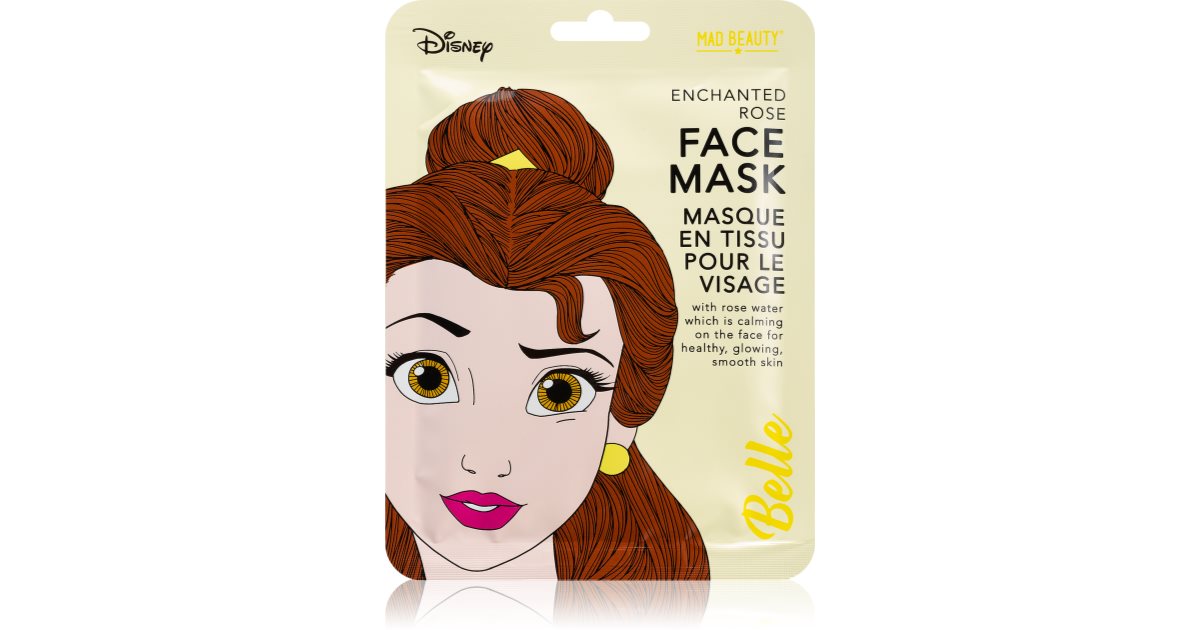 Mad Beauty Disney Princess Belle soothing sheet mask with wild rose ...