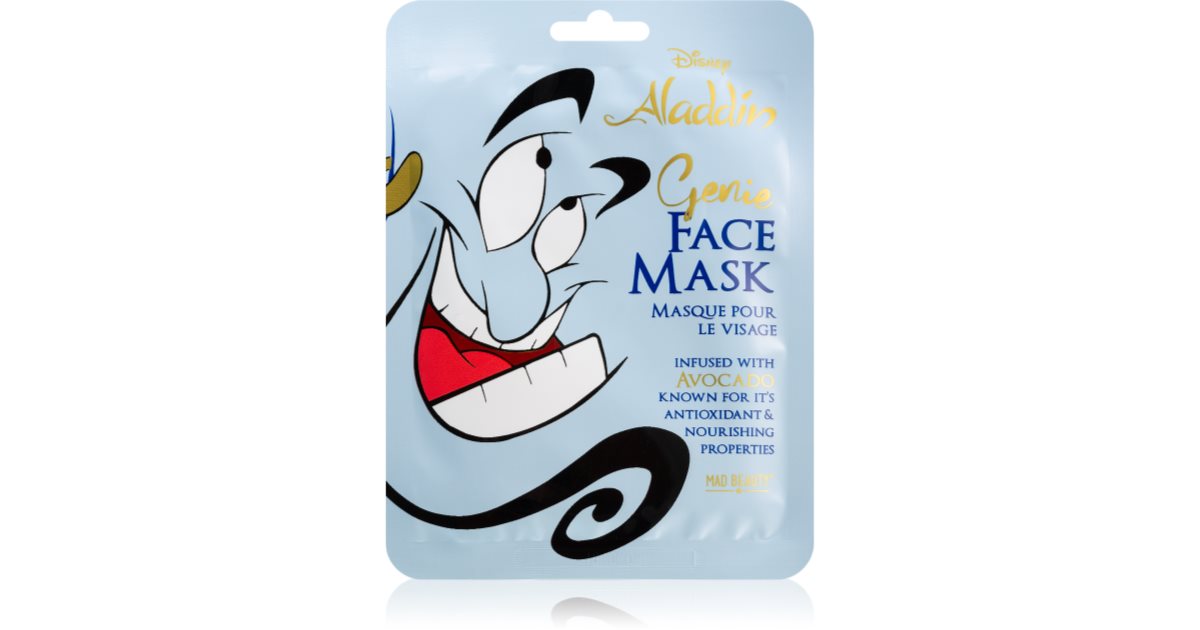 Mad Beauty Aladdin Genie maska odżywcza w płacie z awokado