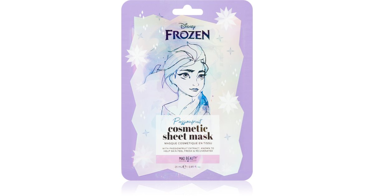 Mad Beauty Frozen Elsa máscara em filme com efeito hidratante e ...