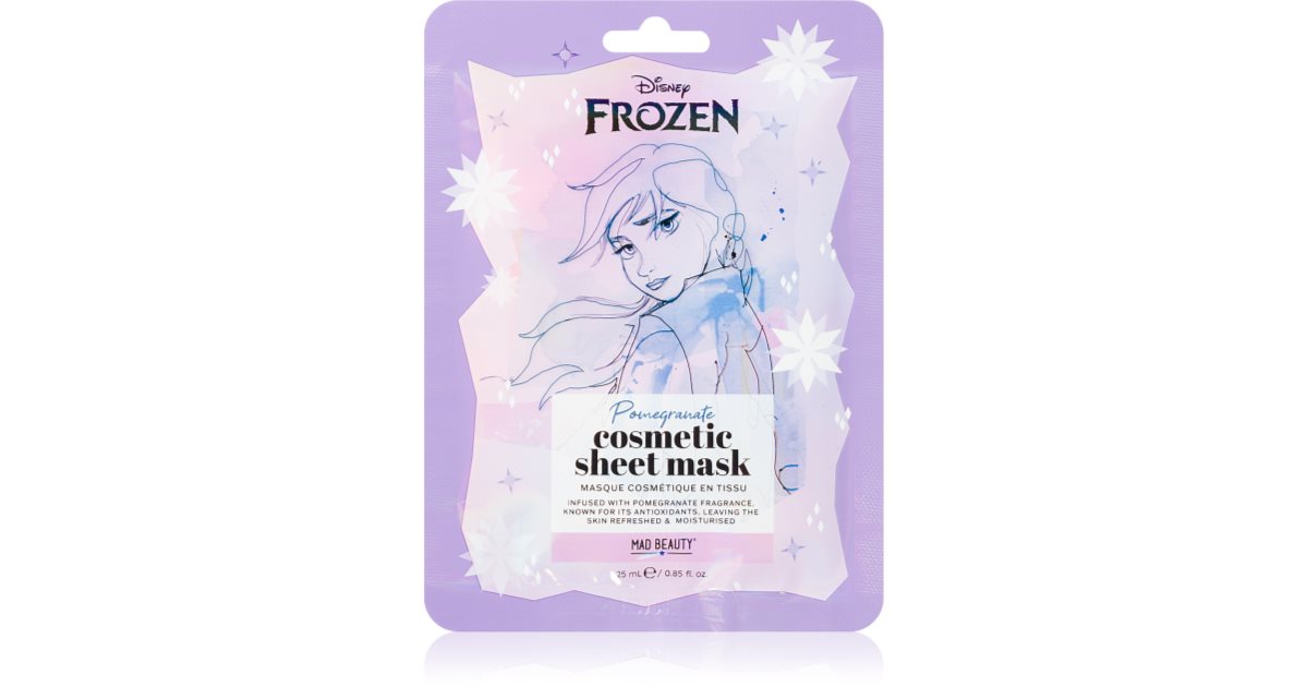 Mad Beauty Frozen Anna máscara em filme com efeito hidratante e ...