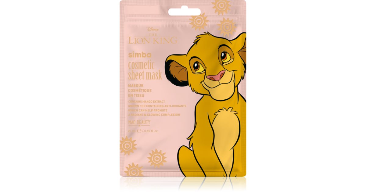 Mad Beauty Lion King Simba revitalising sheet mask | notino.co.uk