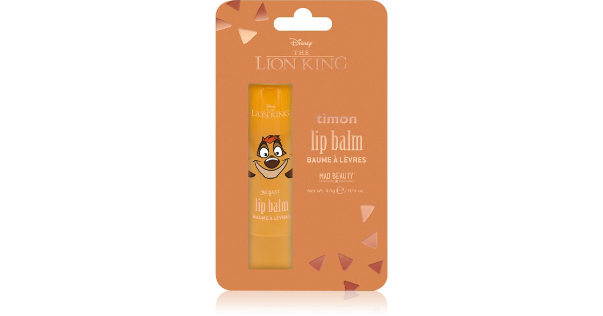 Mad Beauty Lion King Timon moisturising lip balm | notino.co.uk