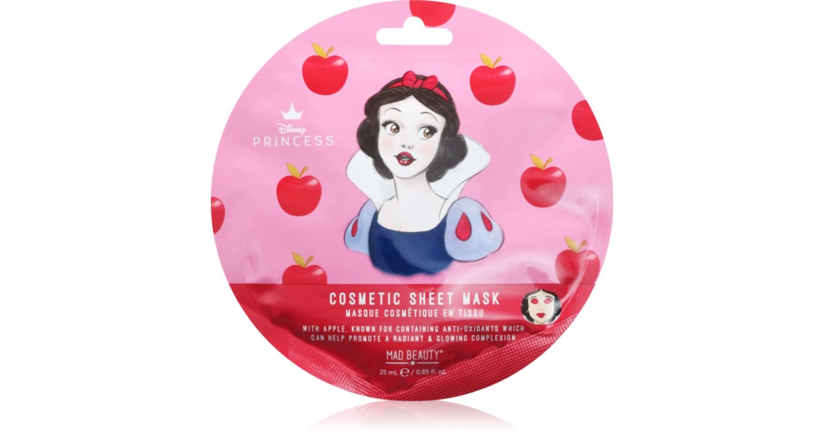 Mad Beauty Disney Princess Snow White máscara em folha com efeito ...
