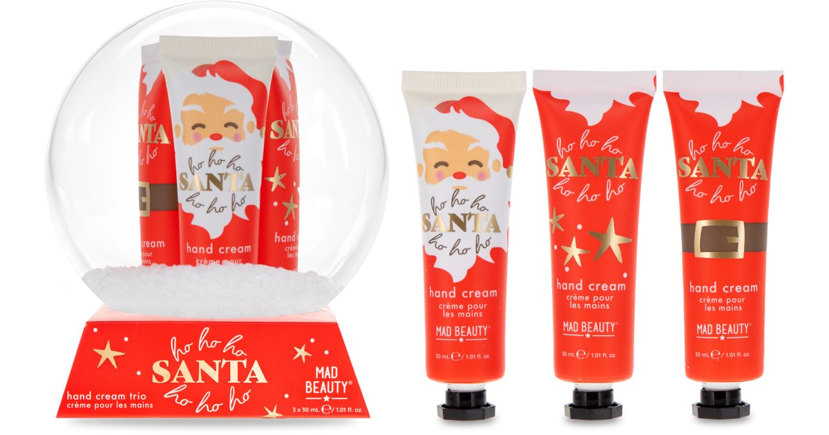 Mad Beauty HoHo Holiday Snow Globe coffret presente de Natal para mãos ...