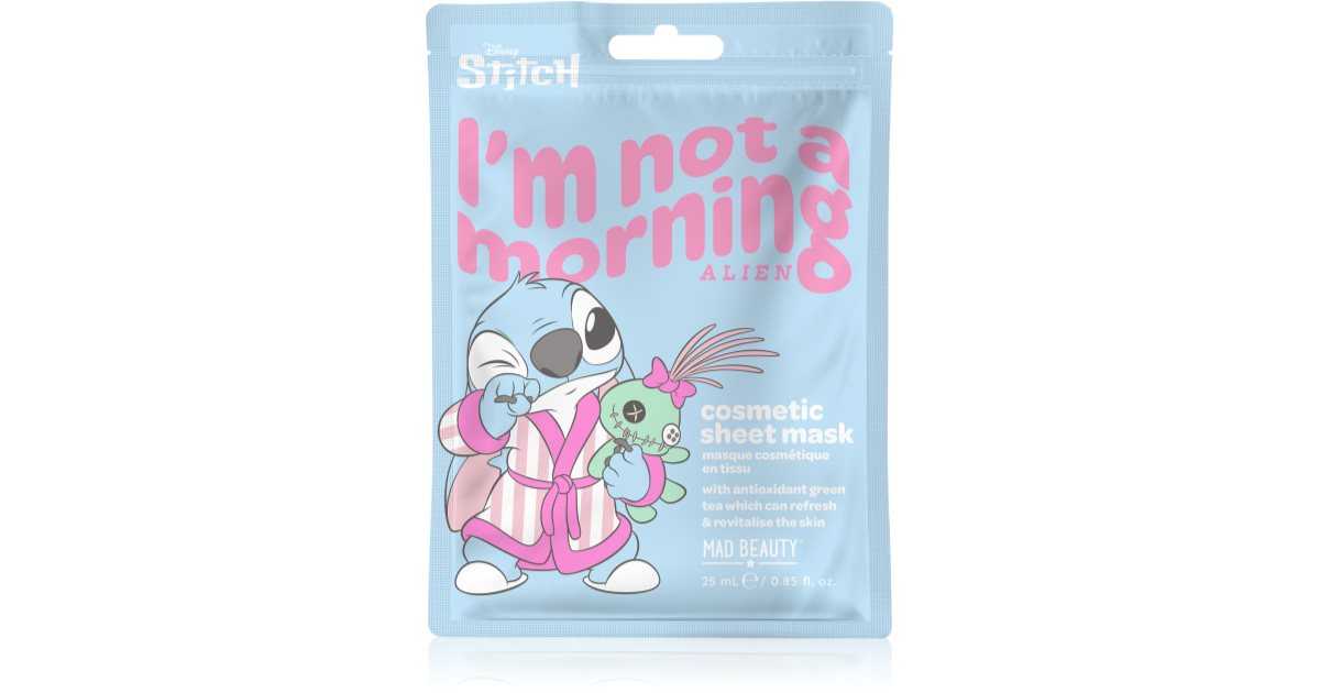 Mad Beauty Disney Stitch moisturising face sheet mask with soothing ...