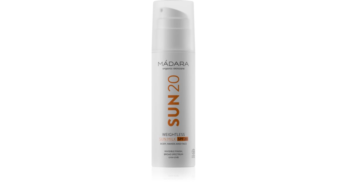 MÁDARA Sun 20 Sun Lotion for Face and Body SPF 20 | notino.ie