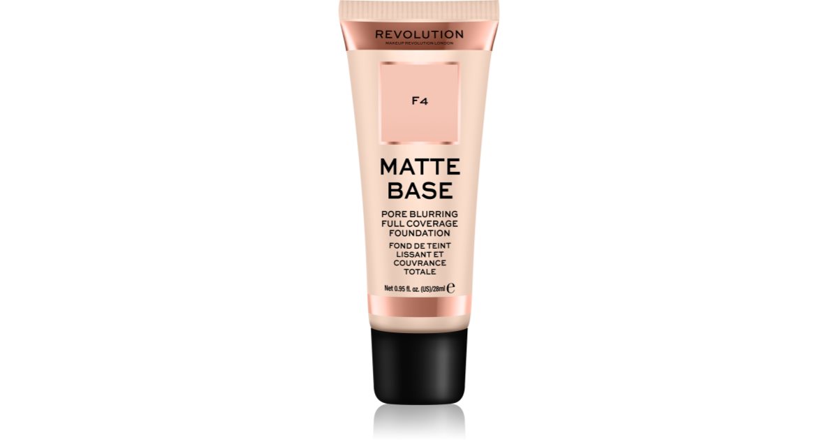 Makeup Revolution Matte Base High Cover Foundation | notino.ie