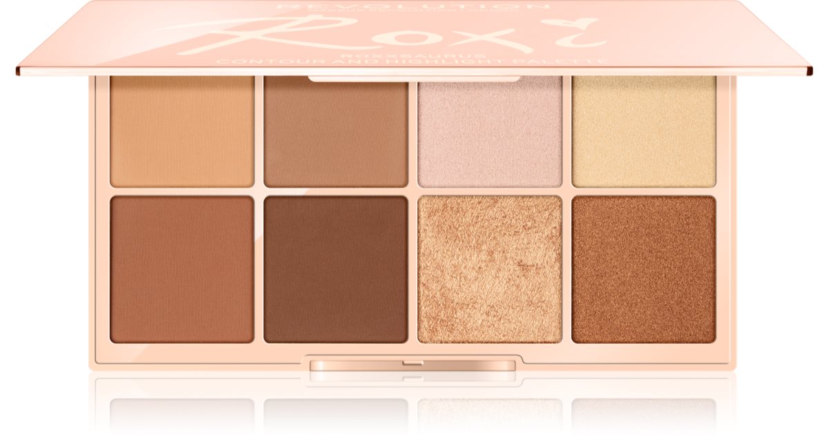 Makeup Revolution X Roxxsaurus Highlight Contour face palette notino