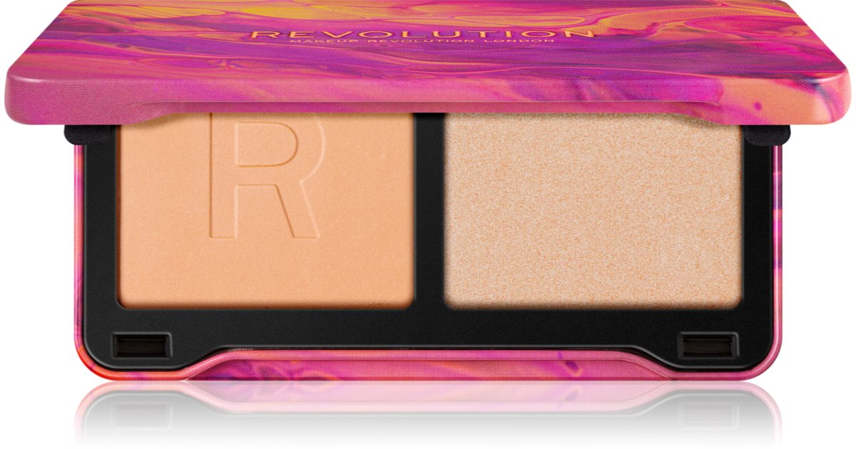 Revolution Neon Heat Palette mit Kontur-Rouges