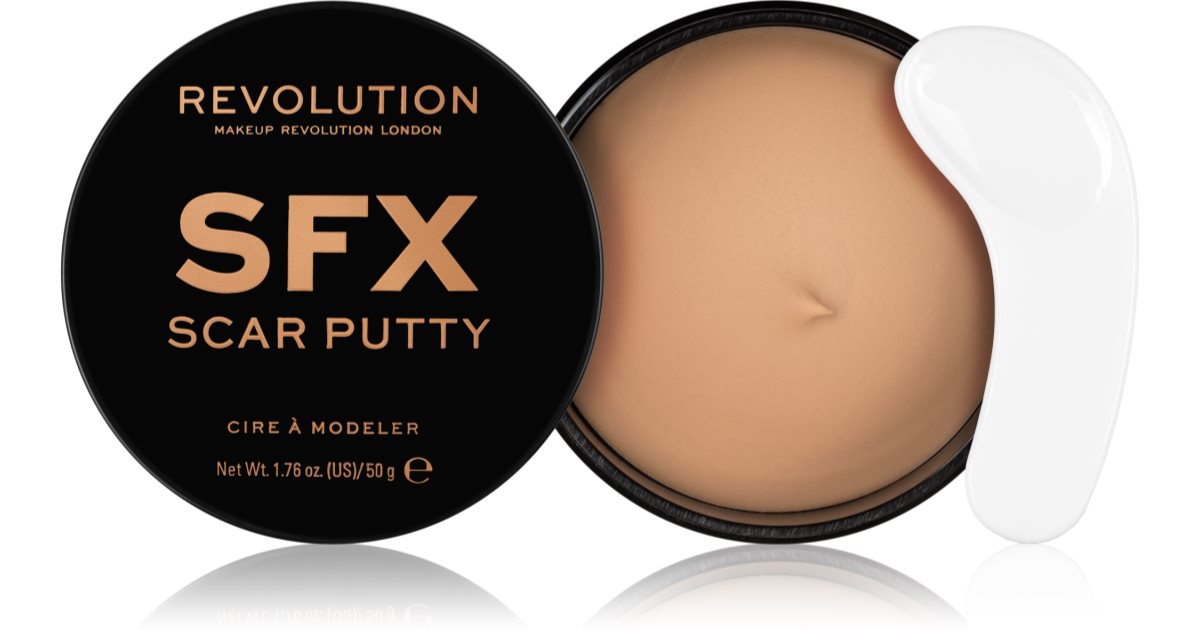 Makeup Revolution SFX Scar Putty cera modeladora para rostro y cuerpo ...