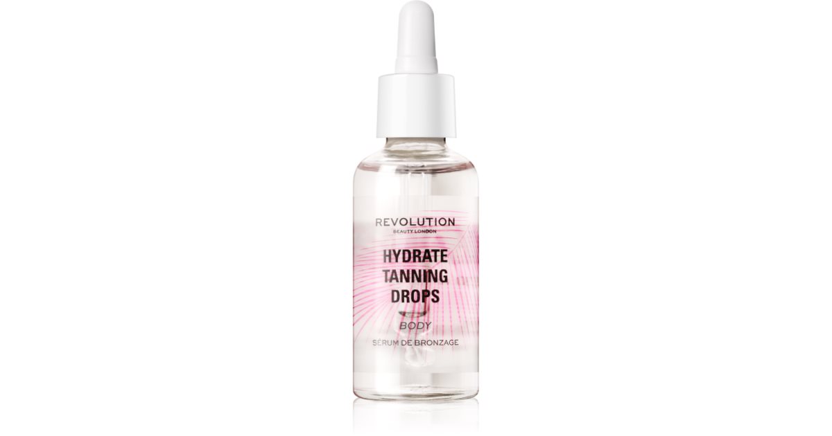 Makeup Revolution Beauty Tanning Drops Droppar för brun-utan-sol för ...