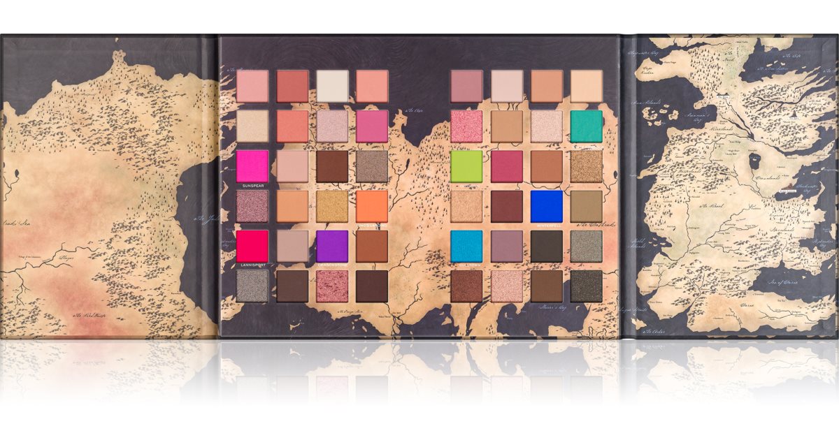 Makeup Revolution X Game Of Thrones Westeros Map Lidschatten-Palette ...