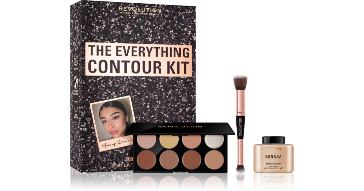 Makeup Revolution The Everything Contour Kit gift set (for the perfect ...