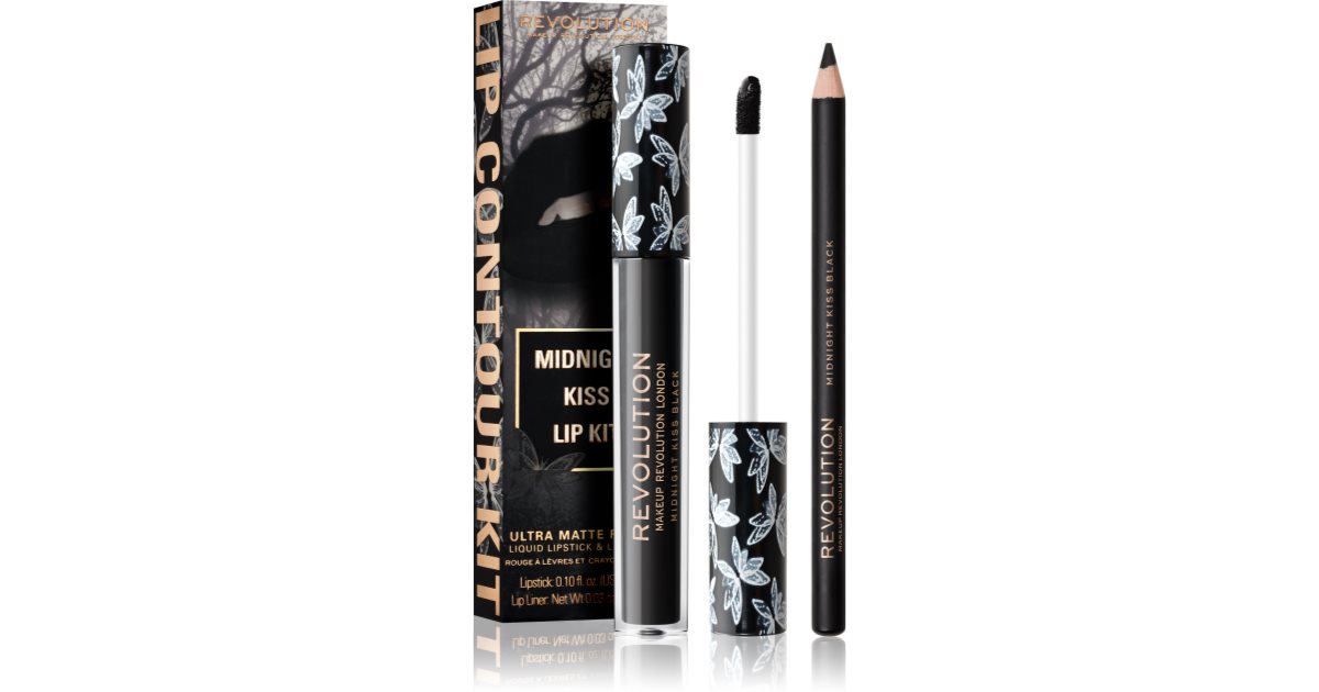 Makeup Revolution SFX Twisted Fantasy matt lip set Midnight Kiss shade ...