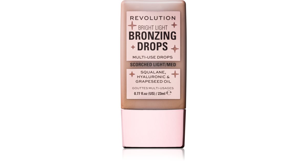 Makeup Revolution Bright Light Bronzing Drops flüssiger Bronzer | notino.at