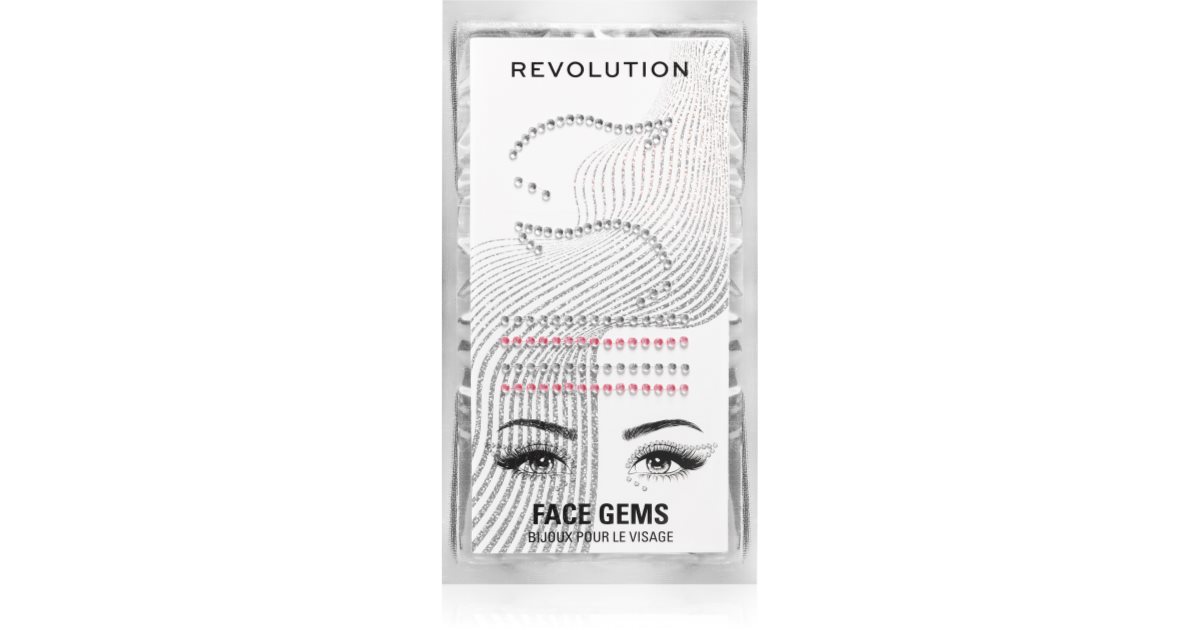 Makeup Revolution Metallic Muse Face Gems stickers for the face | notino.ie
