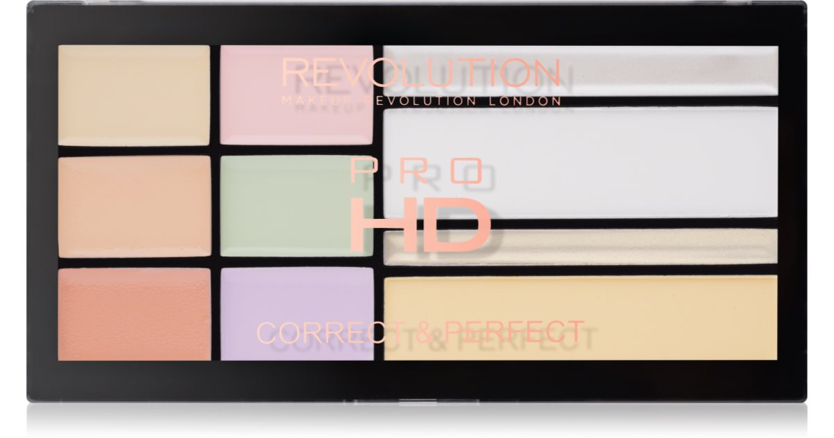 Makeup Revolution Pro HD Correct & Perfect Palette mit Korrekturstiften ...