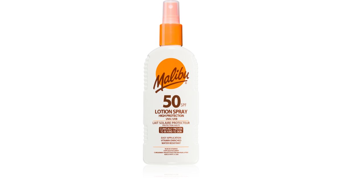 Malibu Lotion Spray High Protection слънцезащитен крем SPF 50 | notino.bg