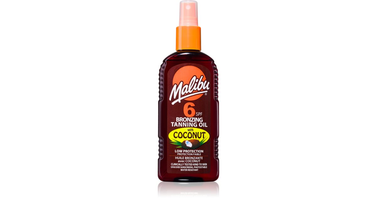 Malibu Bronzing Tanning Oil sunscreen spray with bronzer | notino.co.uk