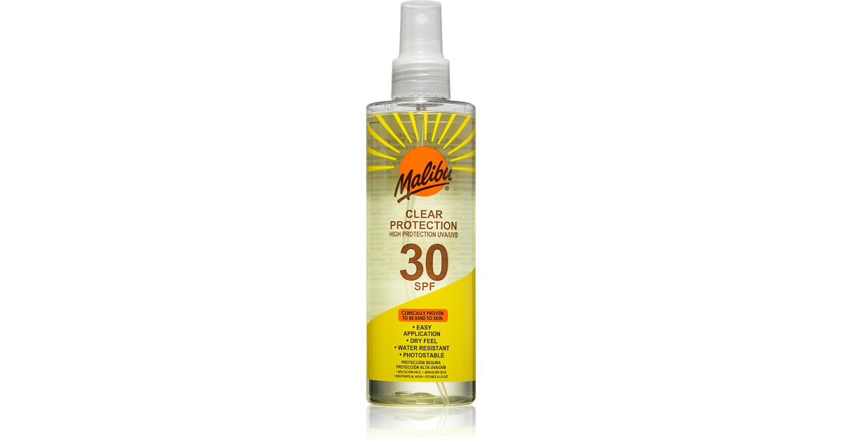 Malibu Clear Protection spray bronzeador | notino.pt