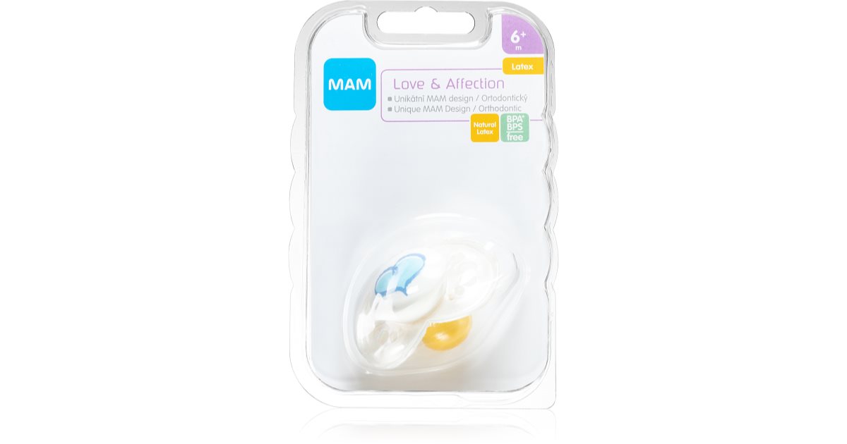 MAM Love & Affection Latex 6m+ dummy | notino.co.uk
