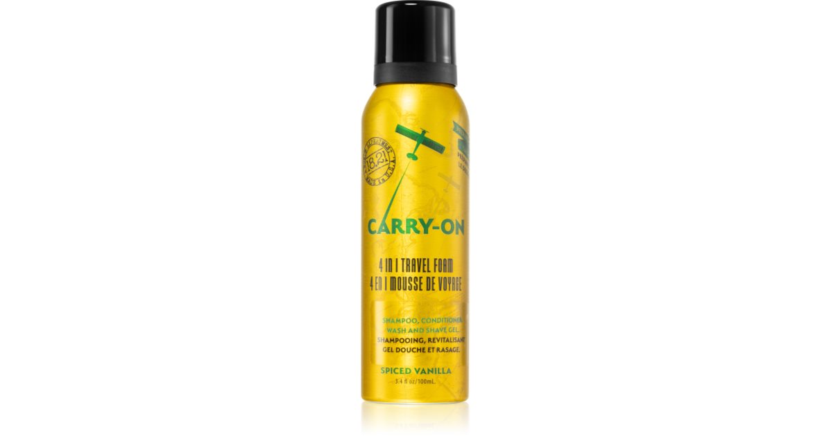 18.21 Man Made Carry On 4in1 Spiced Vanilla pena za lase in telo ...